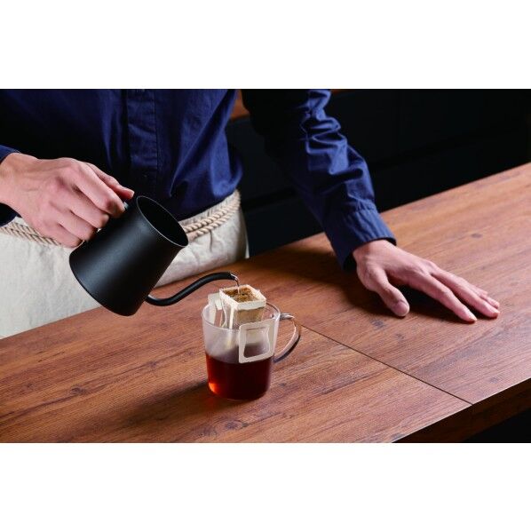 HARIO ミニドリップケトル・粕谷モデル 16.5×9×10cm KDK-300-MB 1個 (HARIO)｜トラノテ