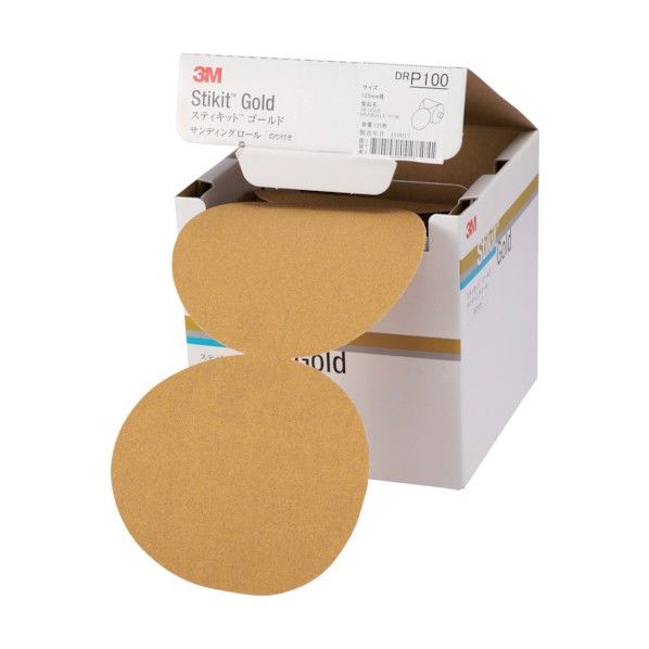 ※法人専用品※3M(スリーエム) スティキット ゴールドディスクロール ゴールド DR 100 GOL 125枚 (3M(スリーエム))｜トラノテ