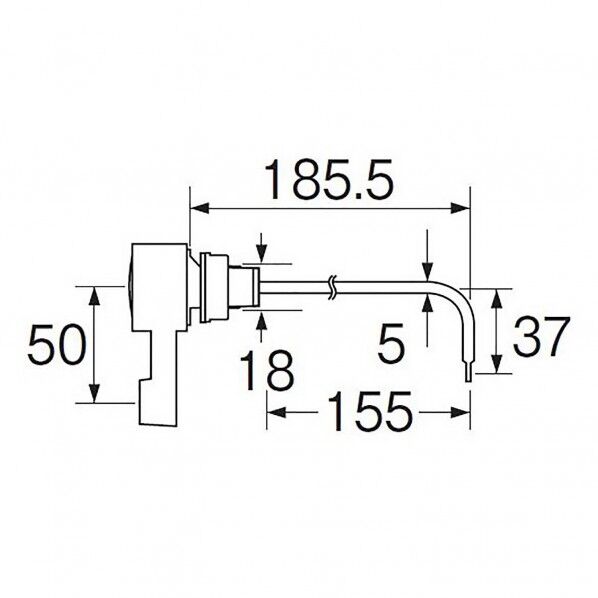 PH84-170XL ロータンクレバー 高さ80X幅50X奥行220 1個(SANEI)｜トラノテ