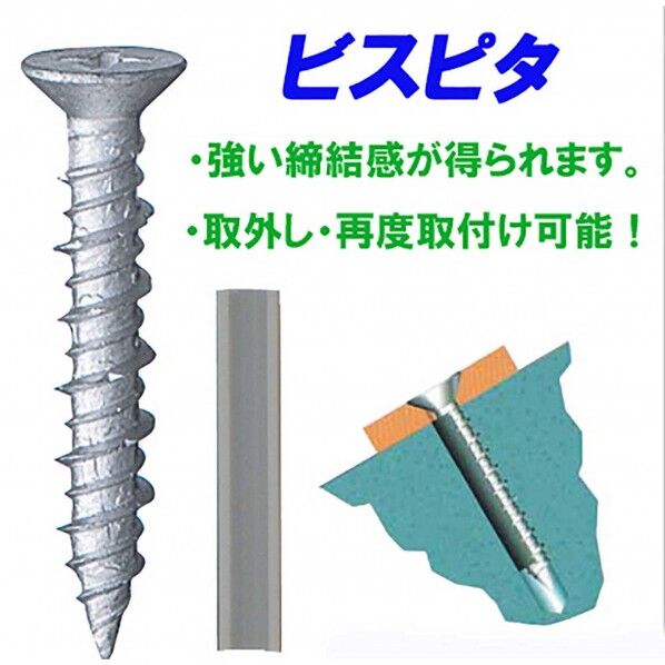 若井産業 ビスピタ サラ頭 5mm×70mm BS570 40本 (若井産業)｜トラノテ