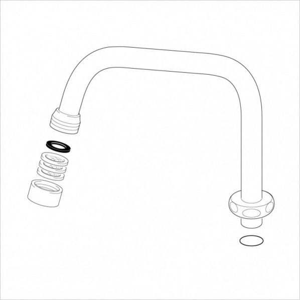 KVK FMW722等用吐水パイプ KPP156 1個 (KVK)｜トラノテ