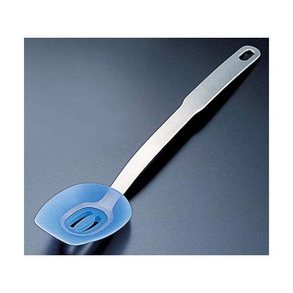 TKG 18－8シリコン長柄スプーン 穴明 BSP7801 1個 (遠藤商事)｜トラノテ