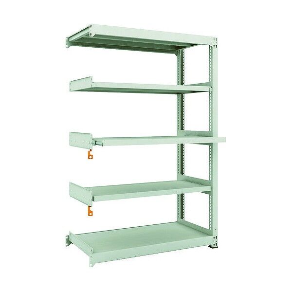 TRUSCO TRUSCO M3型中量棚 1200X571XH1800 スライド2段 連結 1個 (トラスコ(TRUSCO))｜トラノテ