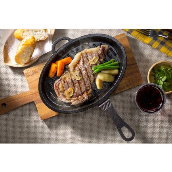 イシガキ産業 IH対応 スキレットグリルパン オーバル 3968 1個 (イシガキ産業)｜トラノテ