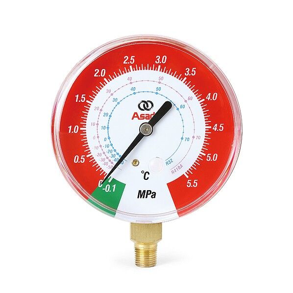 アサダ ø80mmマニホールドゲージ 高圧 AI129 1個 (アサダ(ASADA))｜トラノテ