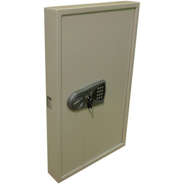 TANNER キーボックス STDシリーズ アイボリー 幅420(mm)×高さ700(mm)×奥行70(mm) STD-80 1台 (田辺金属)｜トラノテ