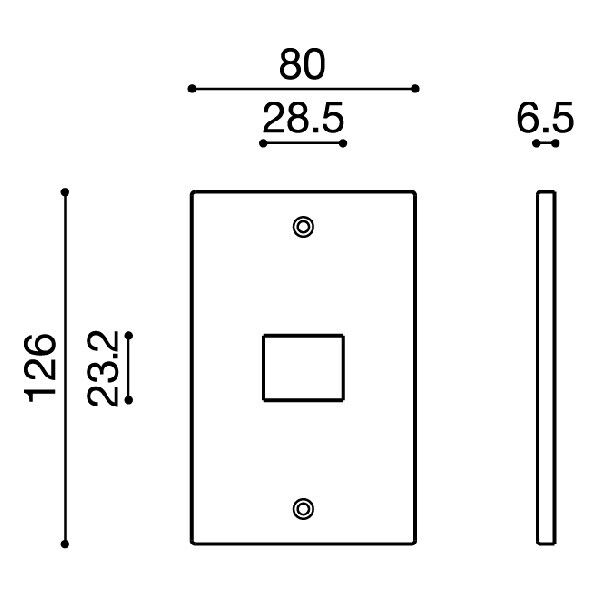 Agaho スイッチプレート 80mm アルミシルバー 12S-N0000-SA パナソニック スイッチ フルカラー プレート 1点 ...
