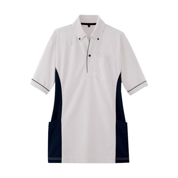 aitoz＋ サイドポケット半袖ポロシャツ(男女兼用)AZ7679-003シルバーグレーS S 003シルバーグレー 7679 1点 (アイトス)｜トラノテ