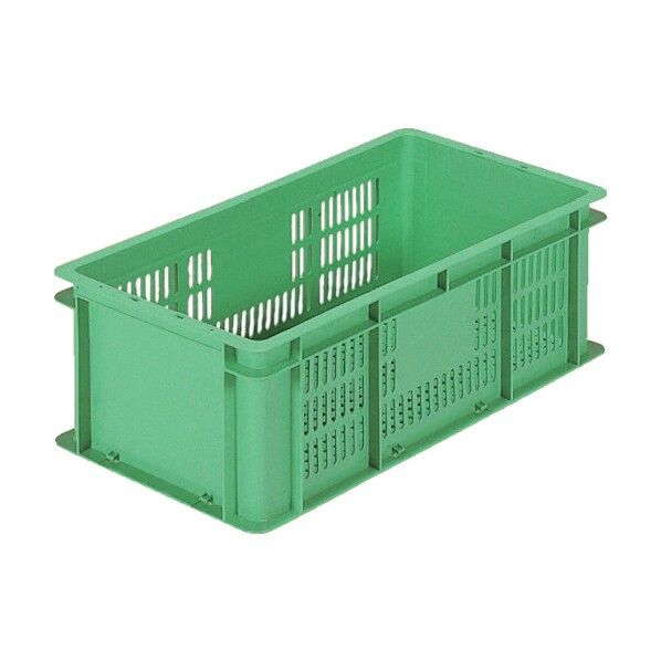 SK-B28-N-GR スタッキングコンテナー 102802 サンテナーB#28ーNグリーン 1点(サンコー)｜トラノテ