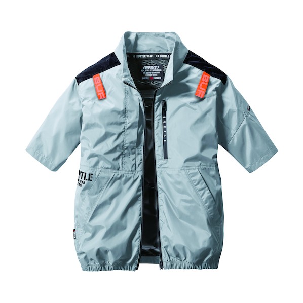 バートル(BURTLE) AC半袖ブルゾンAC2016-60-Mアッシュグレー AC2016-60-M 1着 (バートル(BURTLE))｜トラノテ