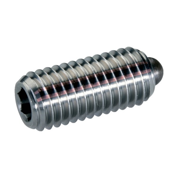 HALDER HALDER スプリングプランジャ スラストピン、六角穴付 インチ 快削鋼 2B030.0172 機械部品 (ロームヘルド・ハルダー)｜トラノテ