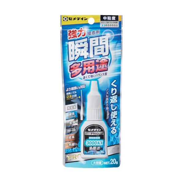 CA-061 瞬間接着剤3000KX(多用途) 1本(セメダイン)｜トラノテ