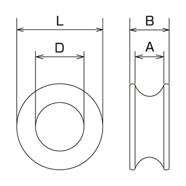 KSB-10 ステンレス 丸シンブル 適合ロープ径10mm 1点(水本機械)｜トラノテ