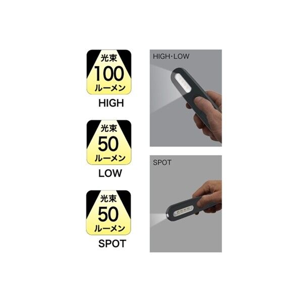 デンサン LEDパランドルRX(充電式・フラットタイプ) 150×34×13mm PLRX-4F 1個 (デンサン)｜トラノテ