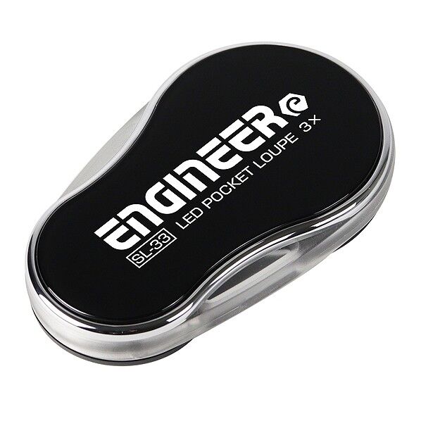 エンジニア(ENGINEER) LEDポケットルーペ 約90×55×13mm SL-33 1個 (エンジニア(ENGINEER))｜トラノテ