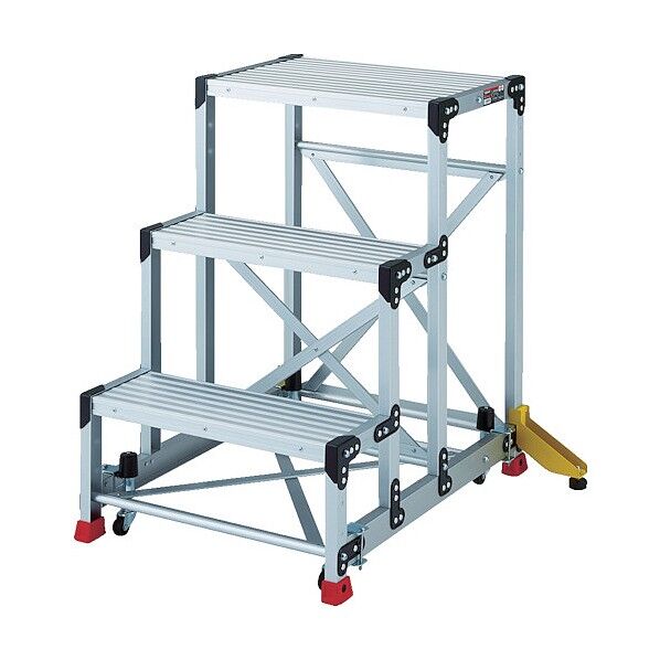 トラスコ(TRUSCO) TRUSCO TSF型踏台 H900 アウトリガー MGキャスター付 TSF-369-OC 1点 (トラスコ(TRUSCO))｜トラノテ